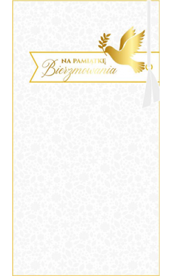 Kartka Pamiątka Bierzmowania elegancka PM274