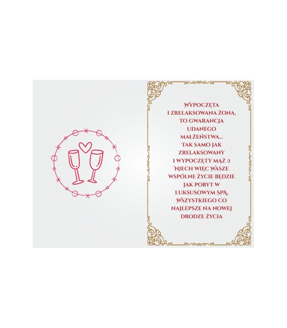 Kartka na ślub zabawna, z humorem JCX156