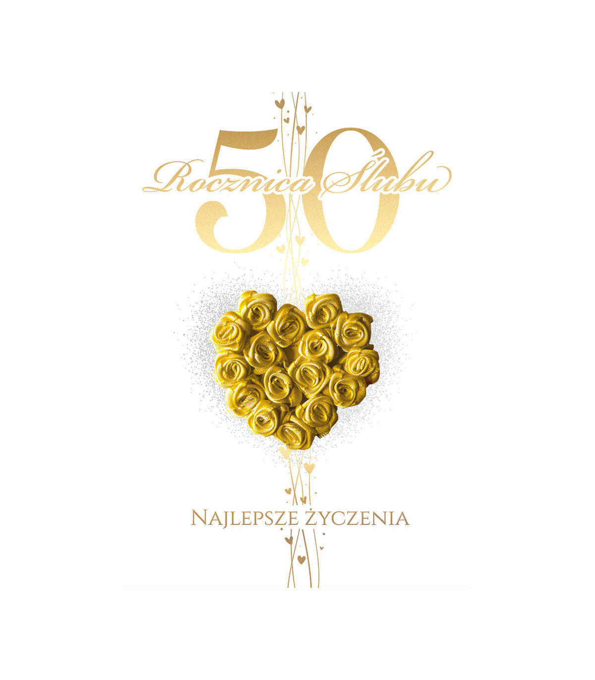 Kartka z okazji 50 Rocznicy Ślubu, Złote Gody DK1236